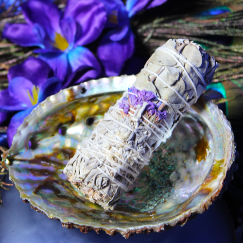 Abalone Shell + Common Sage Duo Bundle for Smoke Cleansing Rituals ...