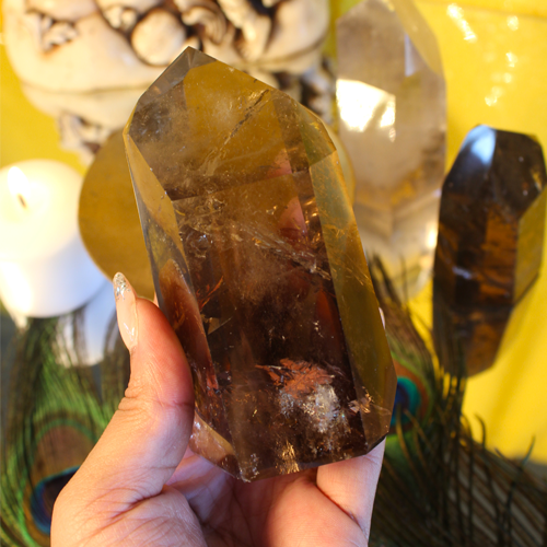 Smoky Quartz Crystal Generator - Mythical Lotus